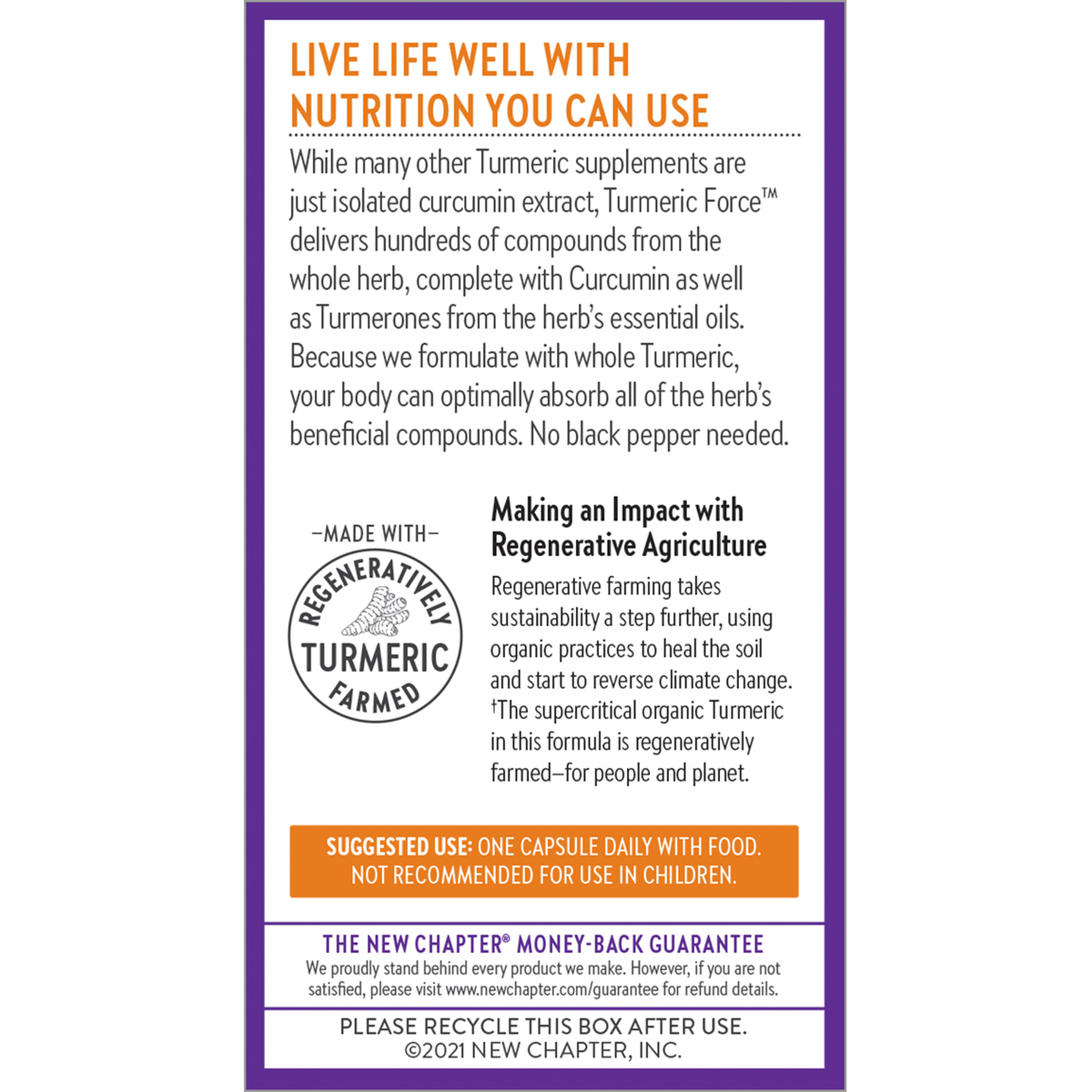 Turmeric Force™ | Turmeric Supplement Capsules | New Chapter