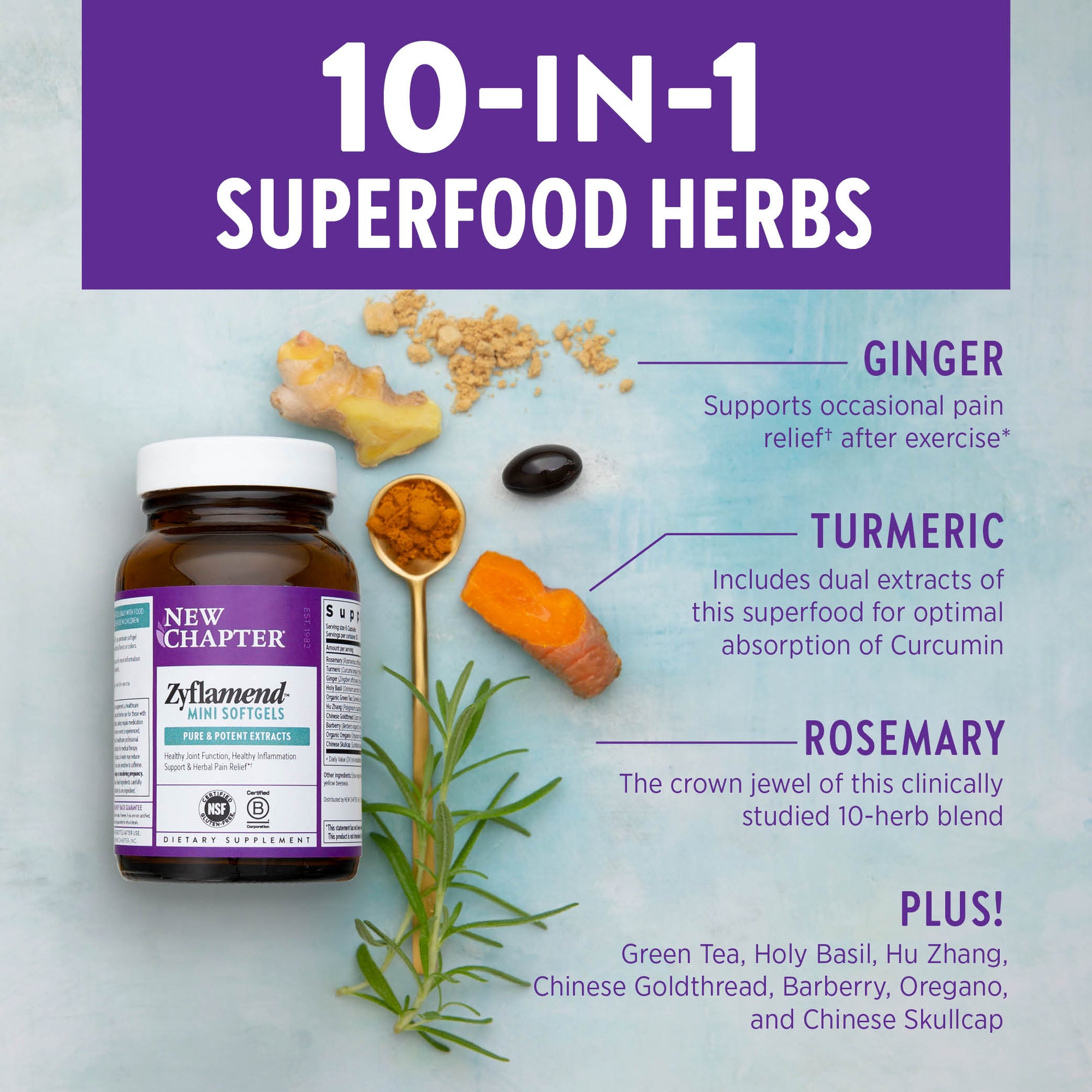 Zyflamend™ Mini Softgels | Herbal Pain Relief | New Chapter