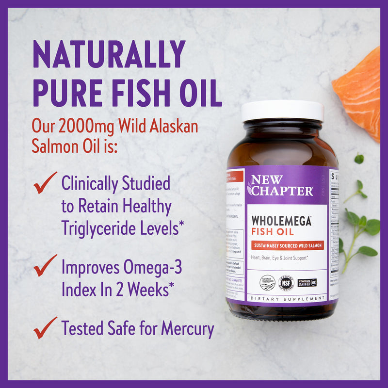 Wholemega™ Fish Oil from Wild Salmon | New Chapter