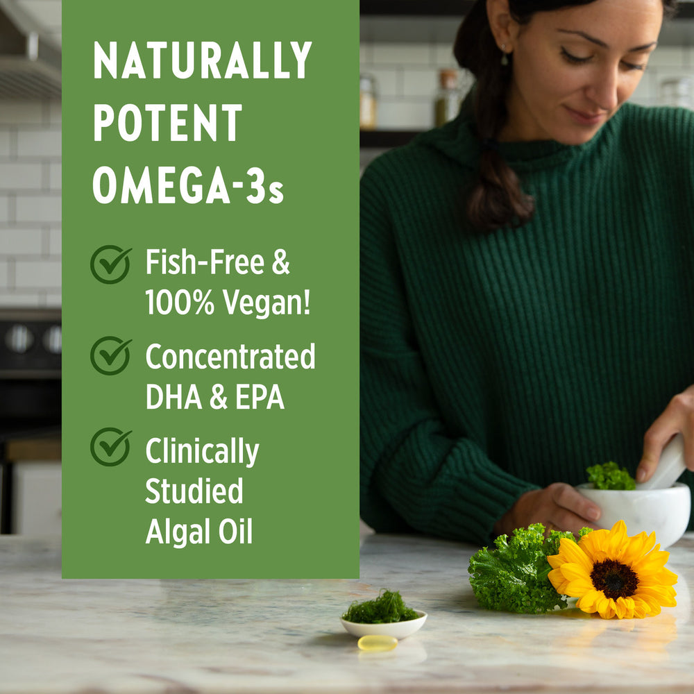 Vegan Omega-3 | Plant-Based DHA Supplement | New Chapter