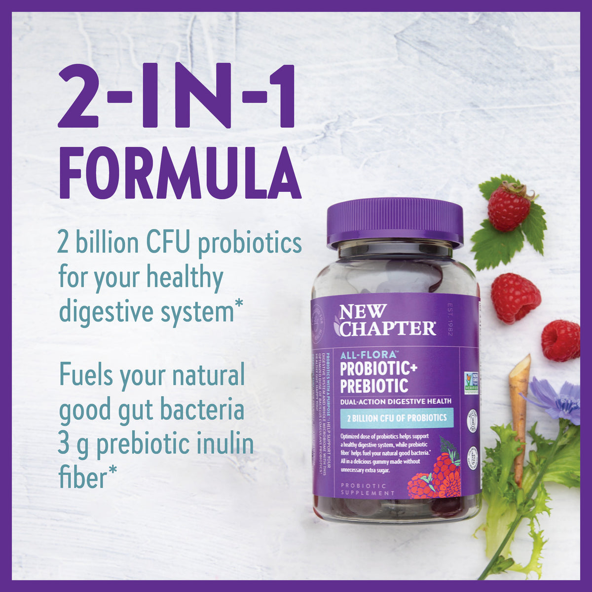 All-Flora™ Probiotic + Prebiotic Gummies | New Chapter