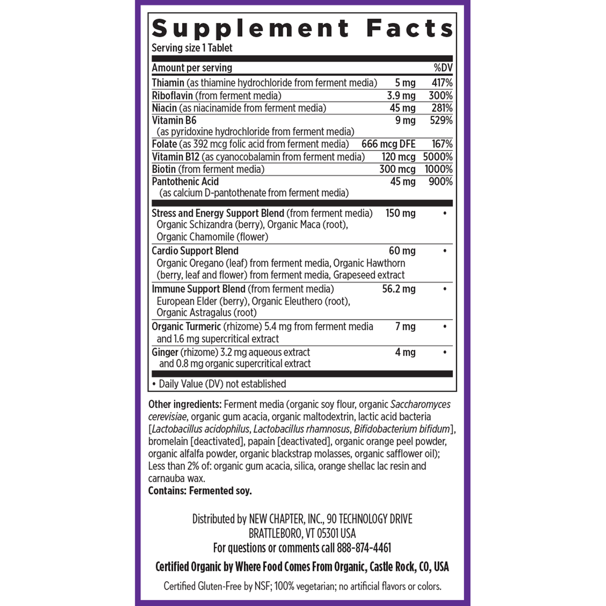 Fermented Coenzyme B Complex Vitamins | New Chapter