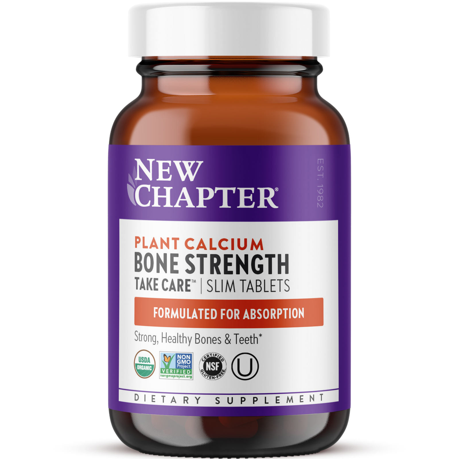 Bone Strength Calcium Supplement With D3 & K2 | New Chapter