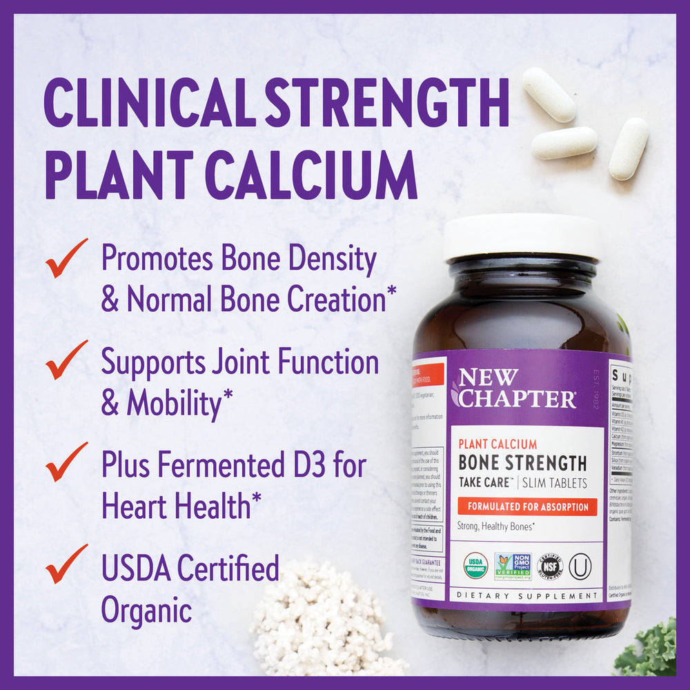Bone Strength Supplement with Plant Calcium | New Chapter