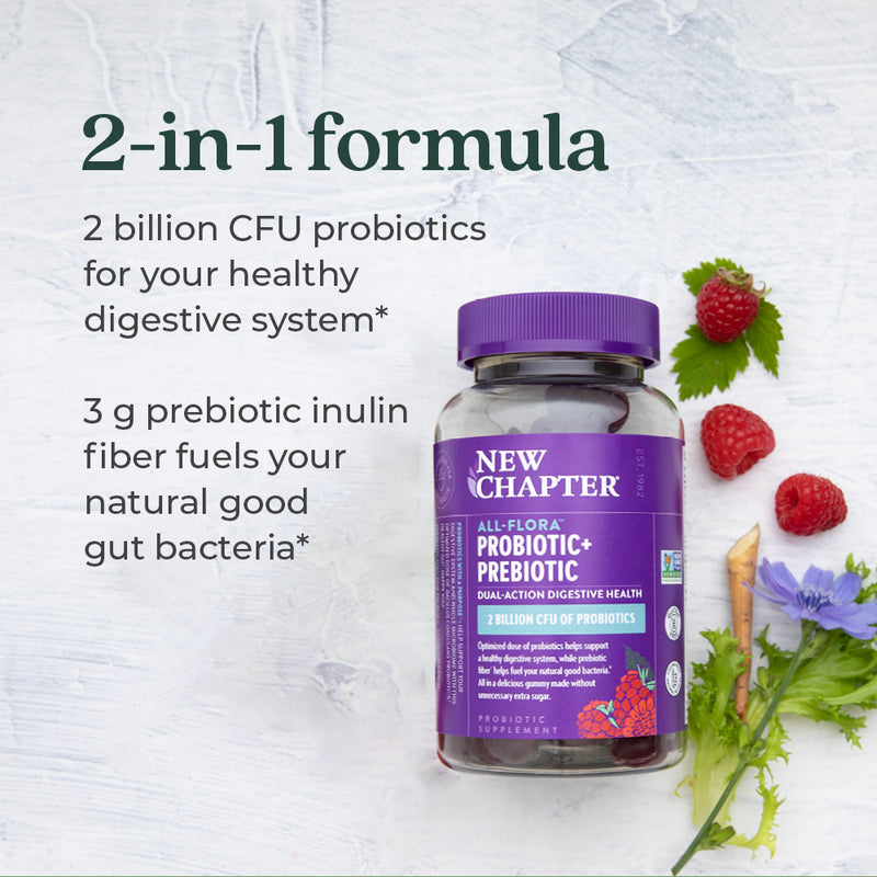 All-Flora™ Probiotic + Prebiotic Gummies | New Chapter