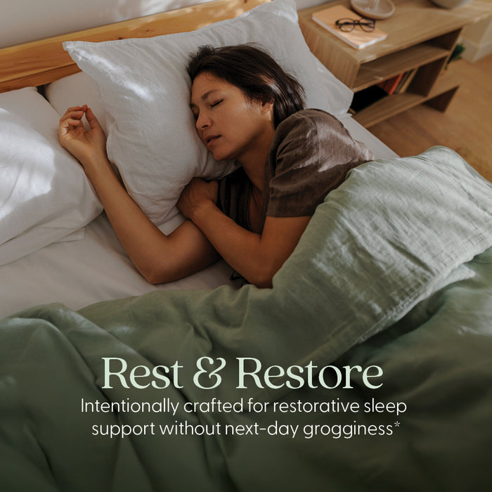 Magnesium + Plant-Based Melatonin Supplement for Sleep | New Chapter