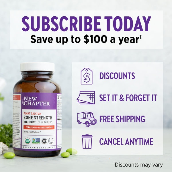 Bone Strength Supplement with Plant Calcium | New Chapter
