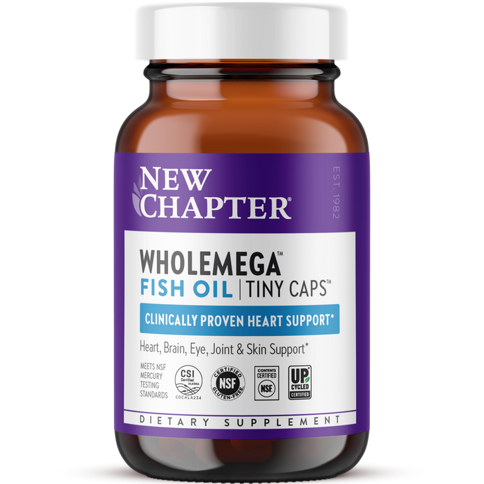 Wholemega™ Fish Oil Supplement Tiny Caps | New Chapter